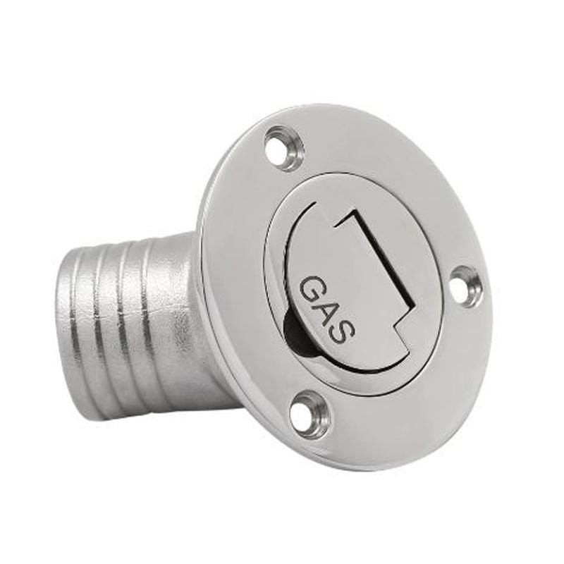 1-1/2″ DECK FILL CAP KEYLESS ANGLED NECK GAS 316 SS – Climax Marine ...